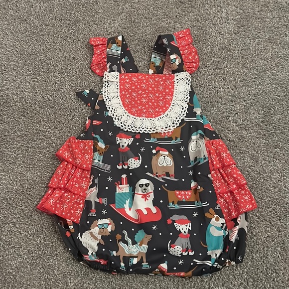 Ricrac & Ruffles | Bottoms | Ricrac And Ruffles Dog Print Outfit | Poshmark